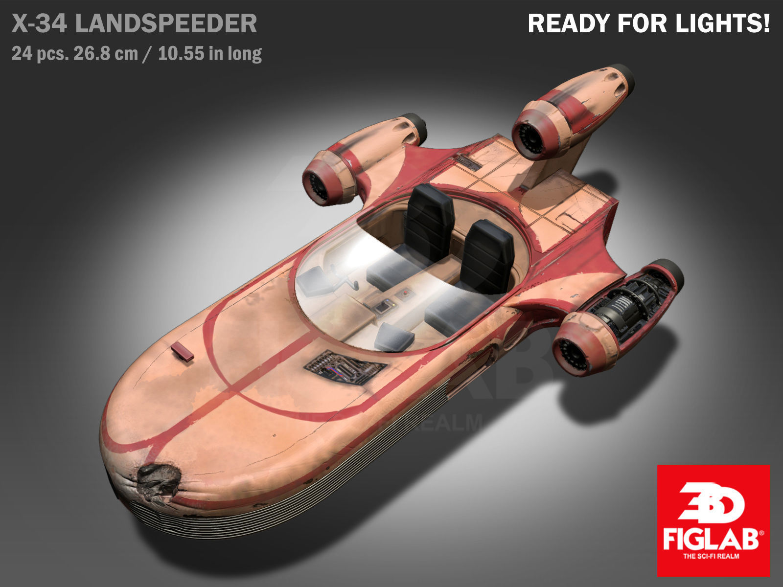 LUKE SKYWALKER X-34 LANDSPEEDER 3D model | CGTrader