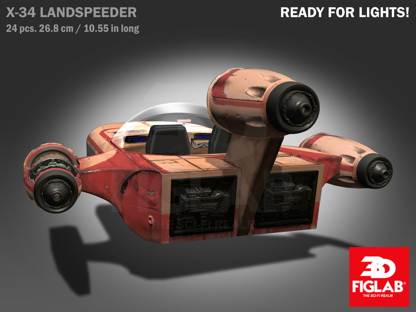 LUKE SKYWALKER X-34 LANDSPEEDER 3D model | CGTrader