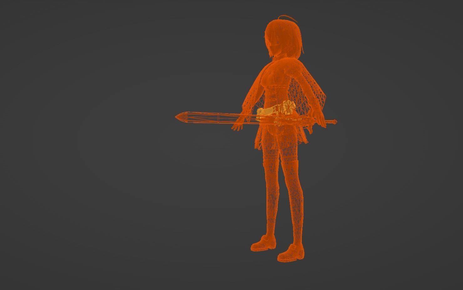 Anime Character - Celeste 3D model | CGTrader