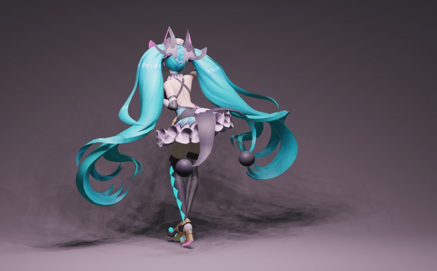 Anime Character - Circus Miku 3D model | CGTrader