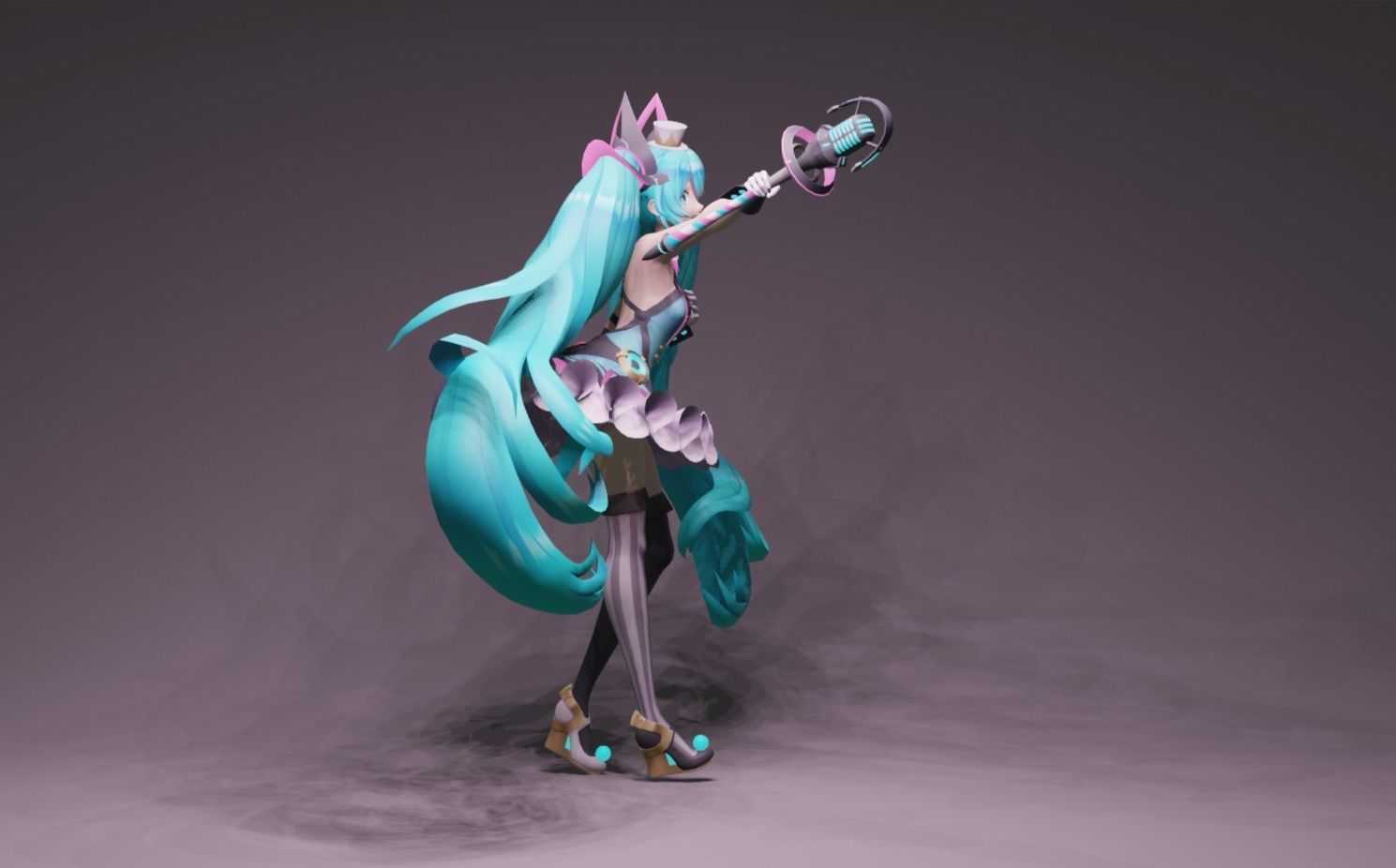 Anime Character - Circus Miku 3D model | CGTrader