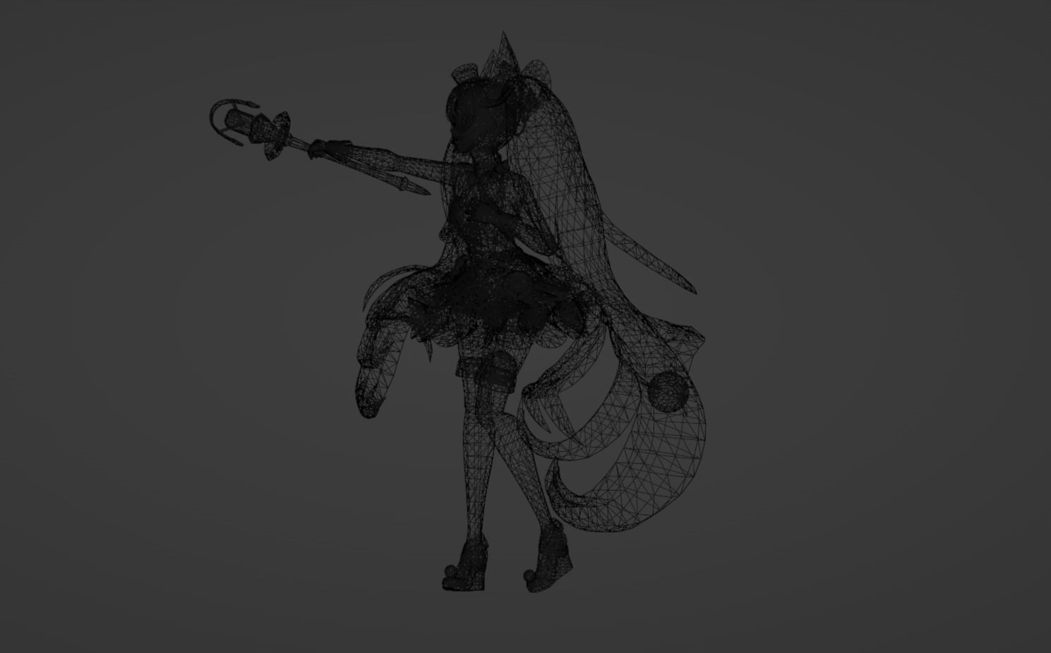 Anime Character - Circus Miku 3D model | CGTrader