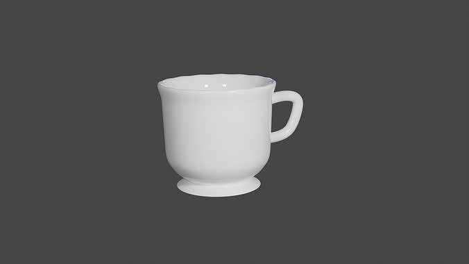 simple teacup free 3D model | CGTrader