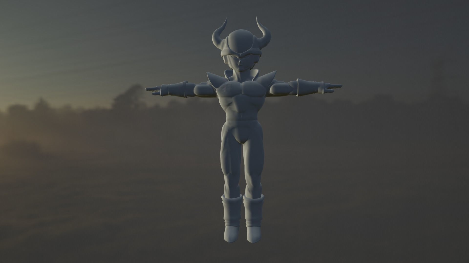 3D model Freeza T pose Character VR / AR / low-poly | CGTrader