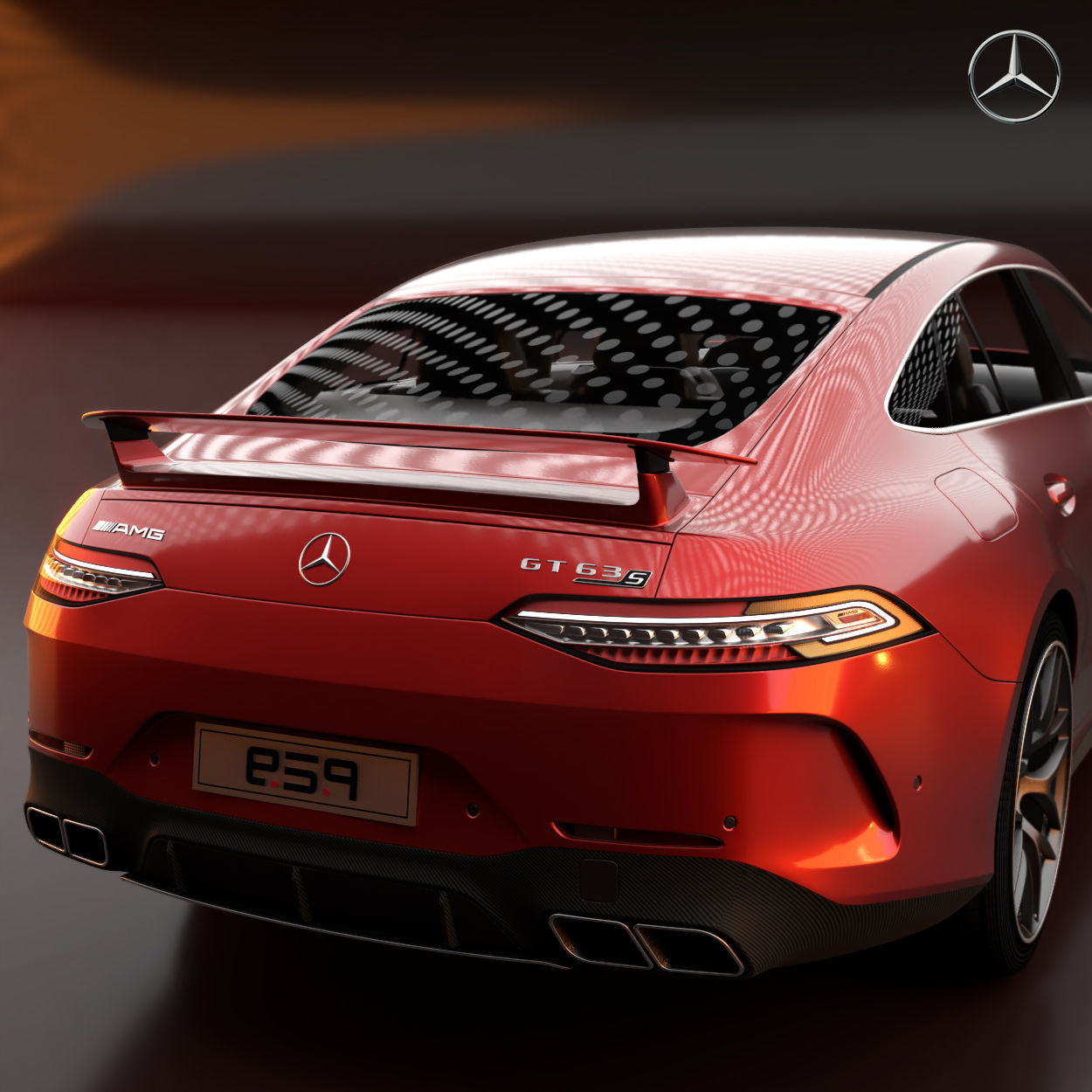 Mercedes Benz AMG GT 63s Detailed 3D model 3D model | CGTrader