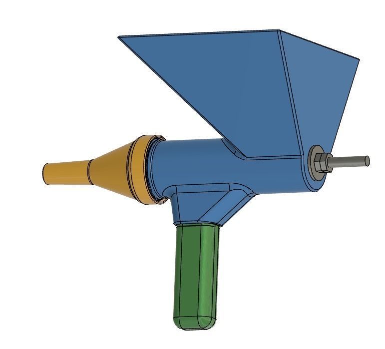 Joint gun mortar syringe electric grout gun free 3D model 3D printable ...