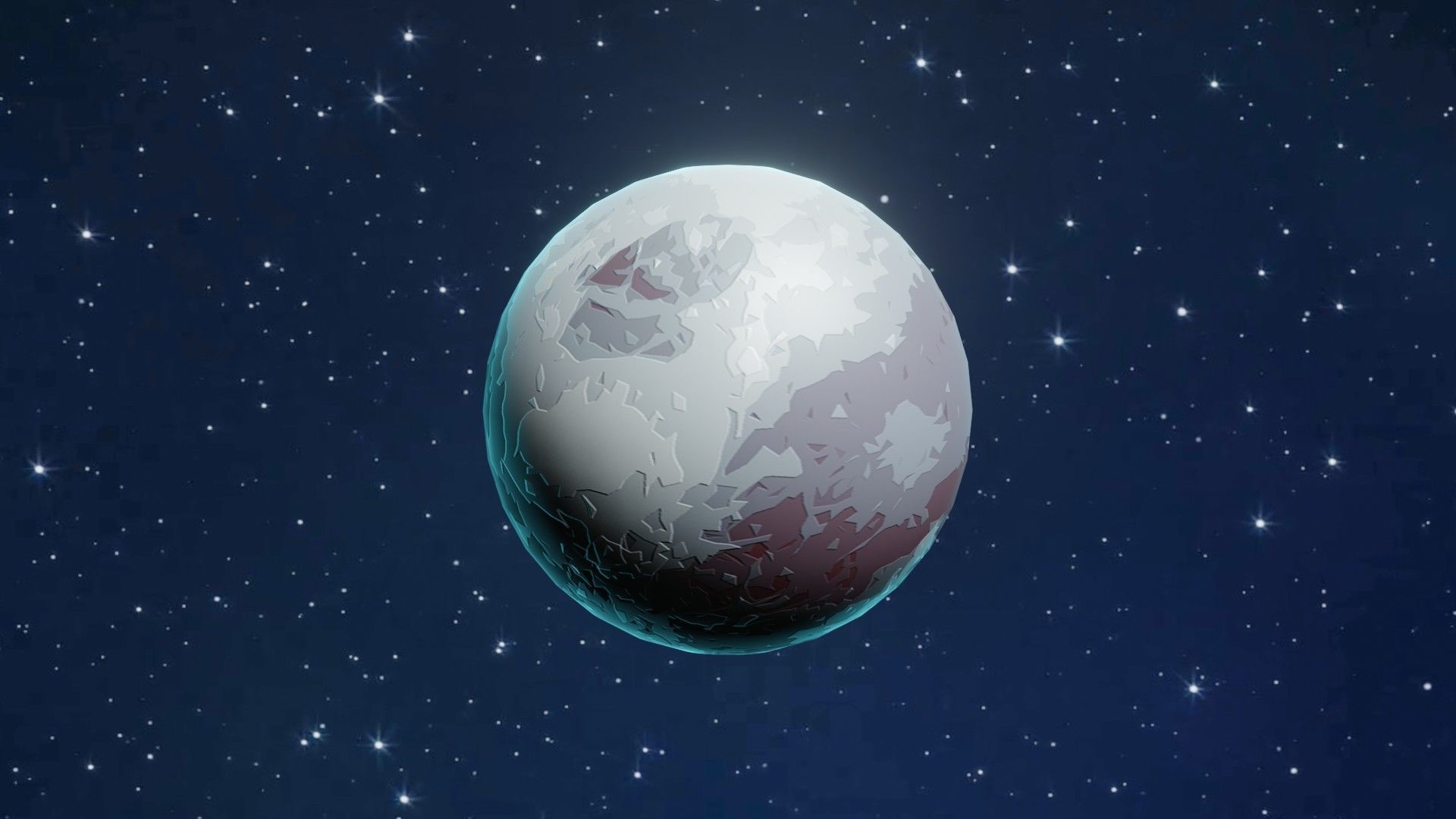 3D model Stylized Planet Pluto 3D Model 2k 4k 8k Textures VR / AR / low ...