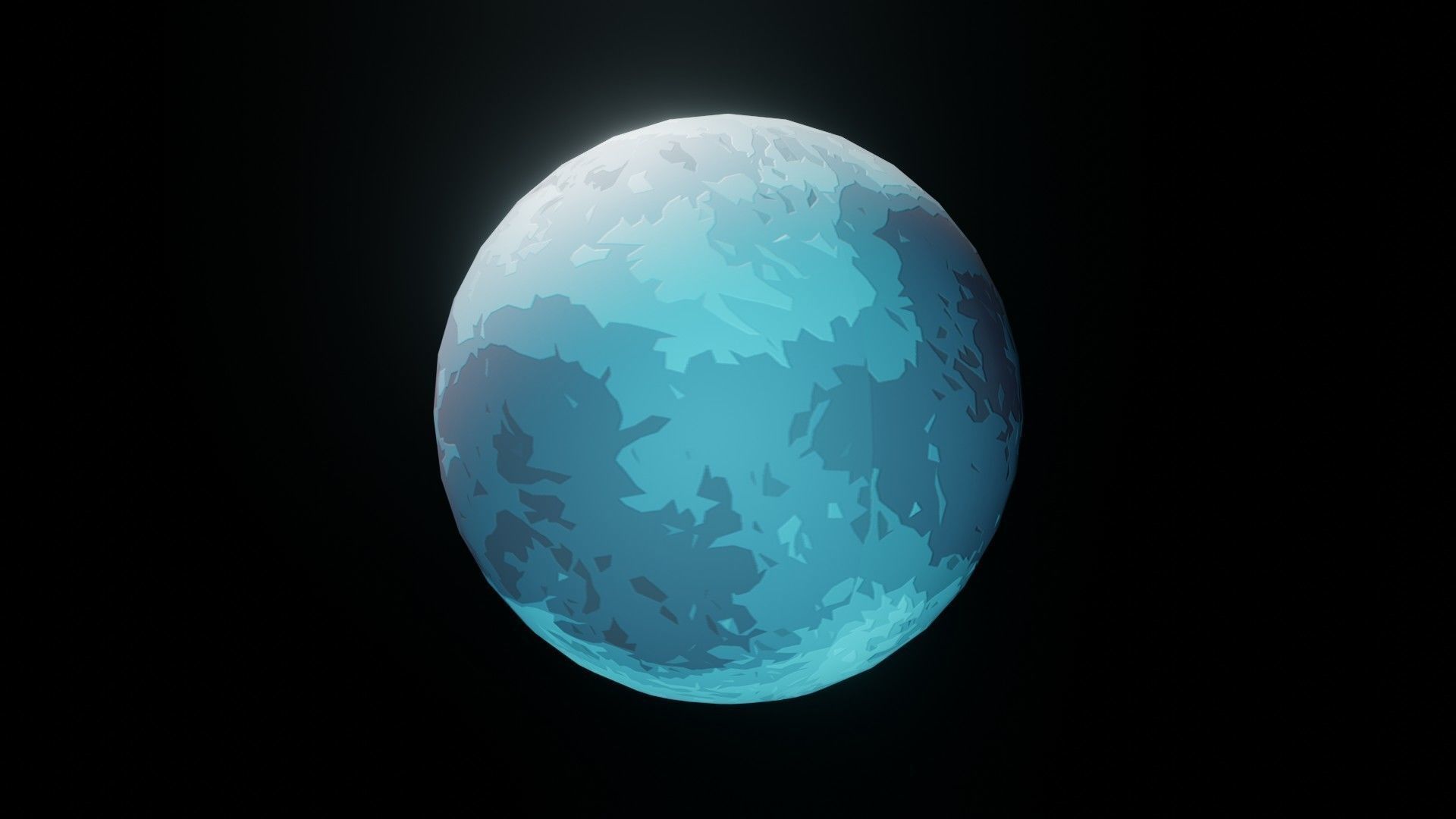 3D model Stylized Planet Pluto 3D Model 2k 4k 8k Textures VR / AR / low ...