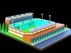3D model Low poly Football Stadium VR / AR / low-poly | CGTrader