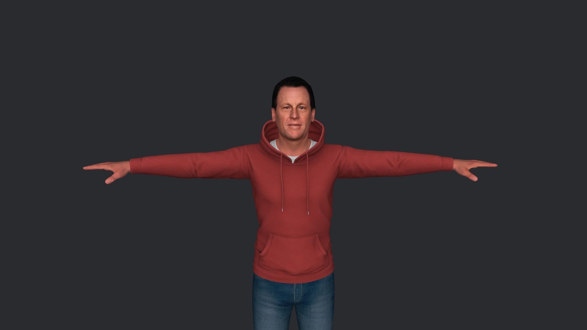 Lance Armstrong Hyper Realistic Full Body Rigged Character 3D model ...