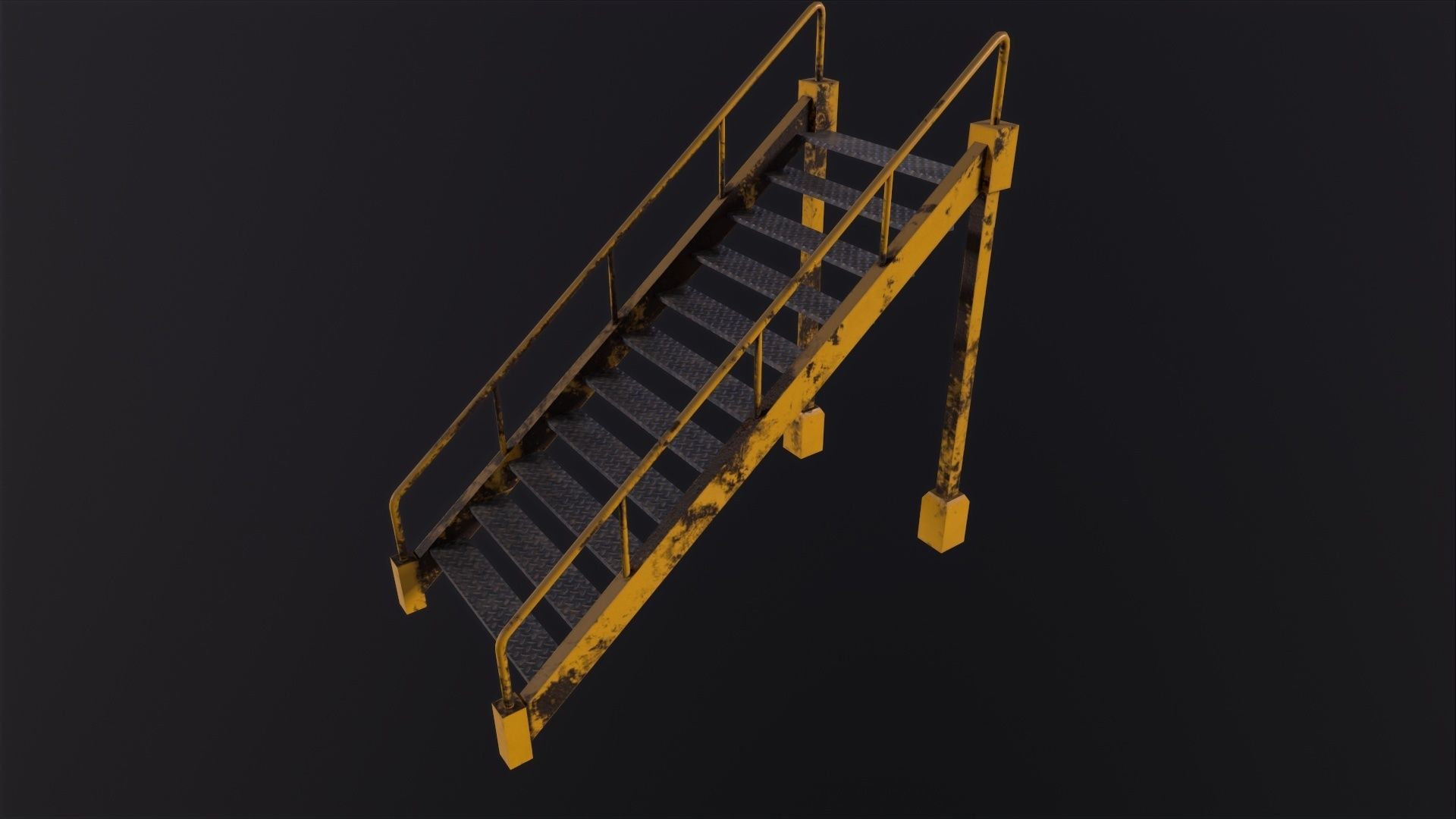 3D model Industrial stairs 3D Model VR / AR / low-poly | CGTrader