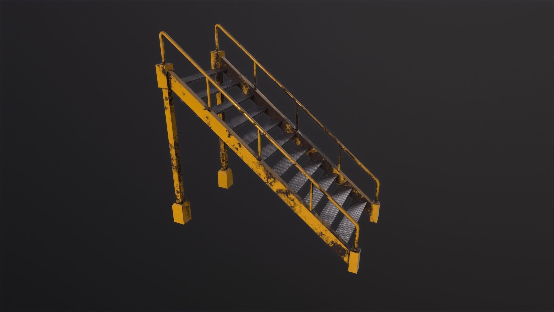 3D model Industrial stairs 3D Model VR / AR / low-poly | CGTrader