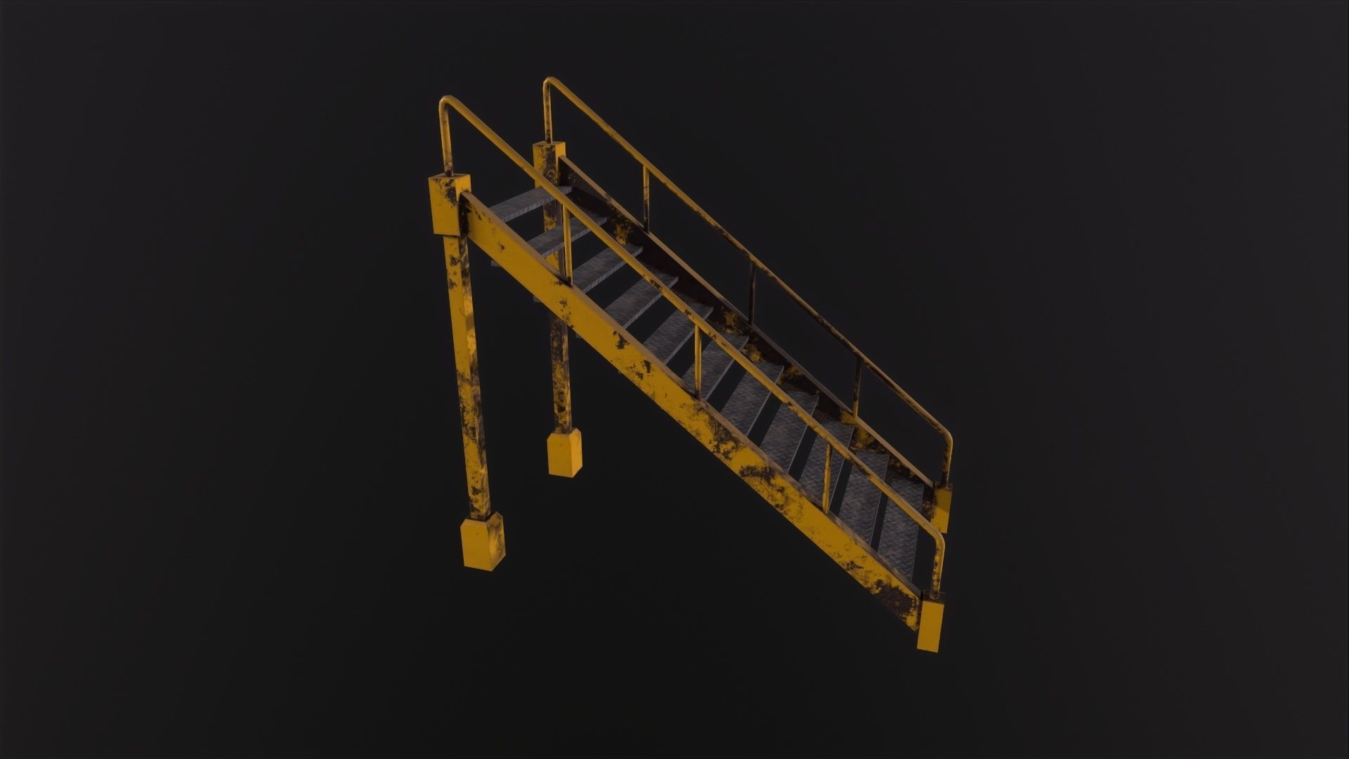 3D model Industrial stairs 3D Model VR / AR / low-poly | CGTrader