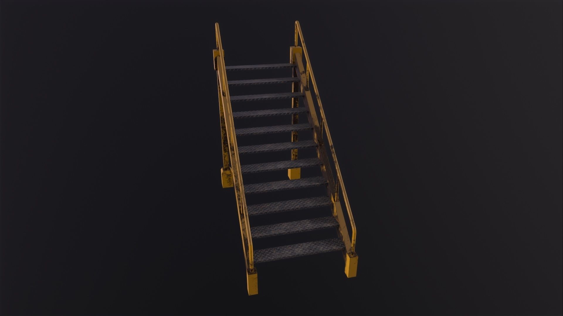 3D model Industrial stairs 3D Model VR / AR / low-poly | CGTrader
