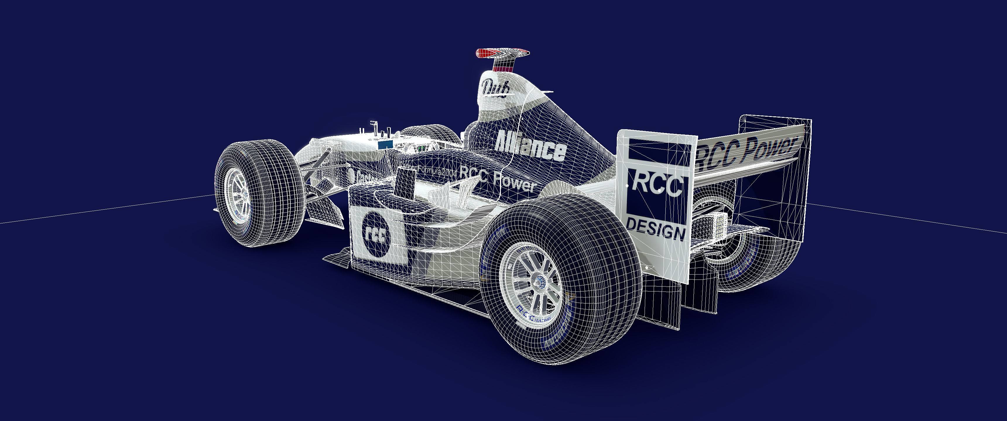 Cartoon Formula 2004 3D model | CGTrader