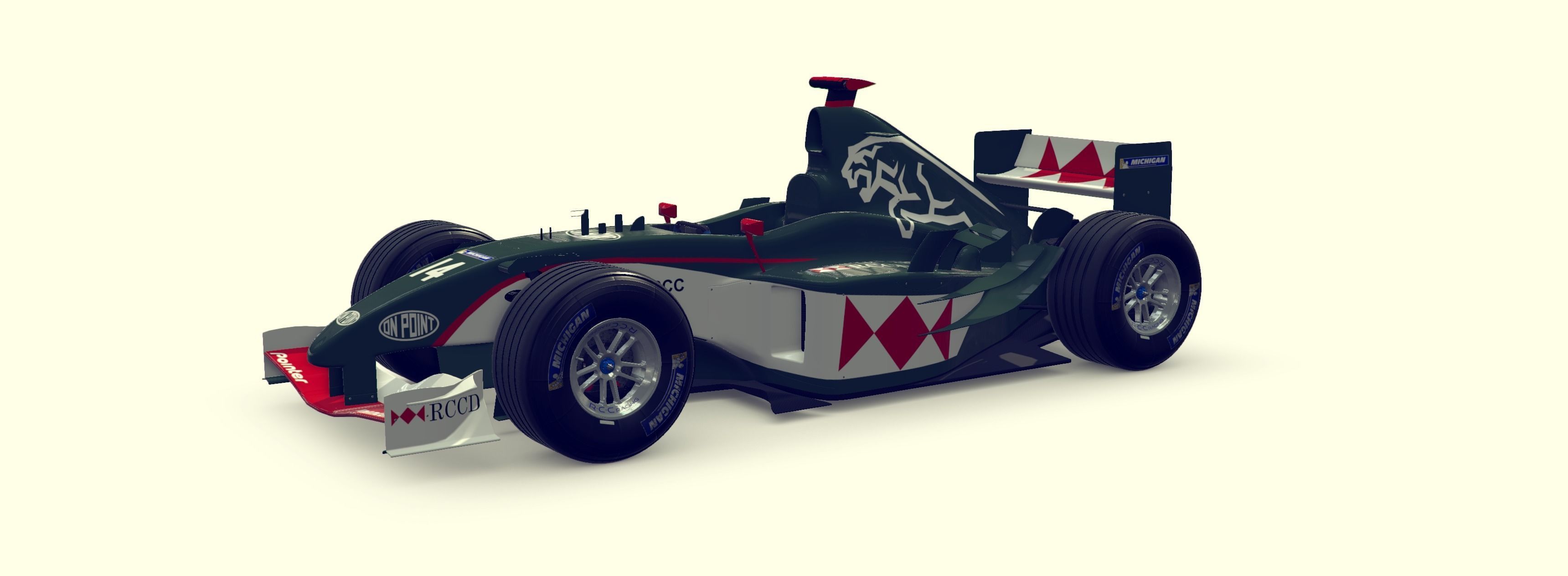 Cartoon Formula 2004 3D model | CGTrader