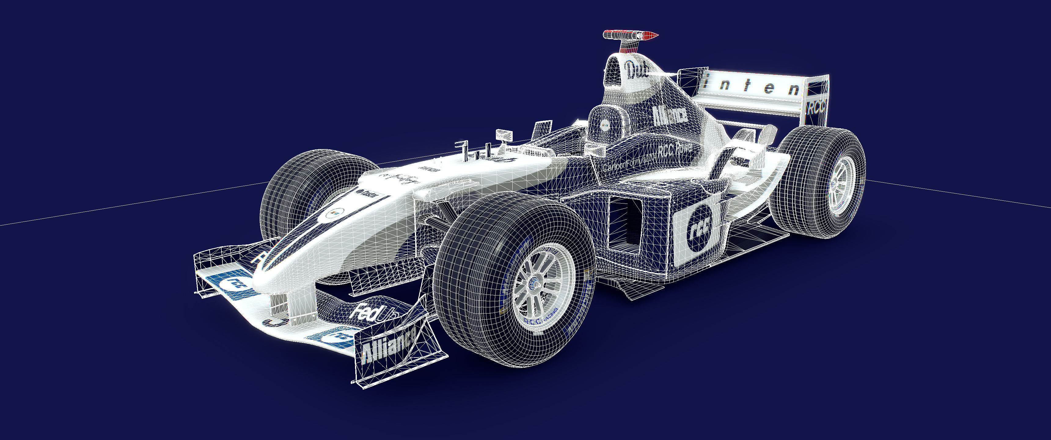 Cartoon Formula 2004 3D model | CGTrader