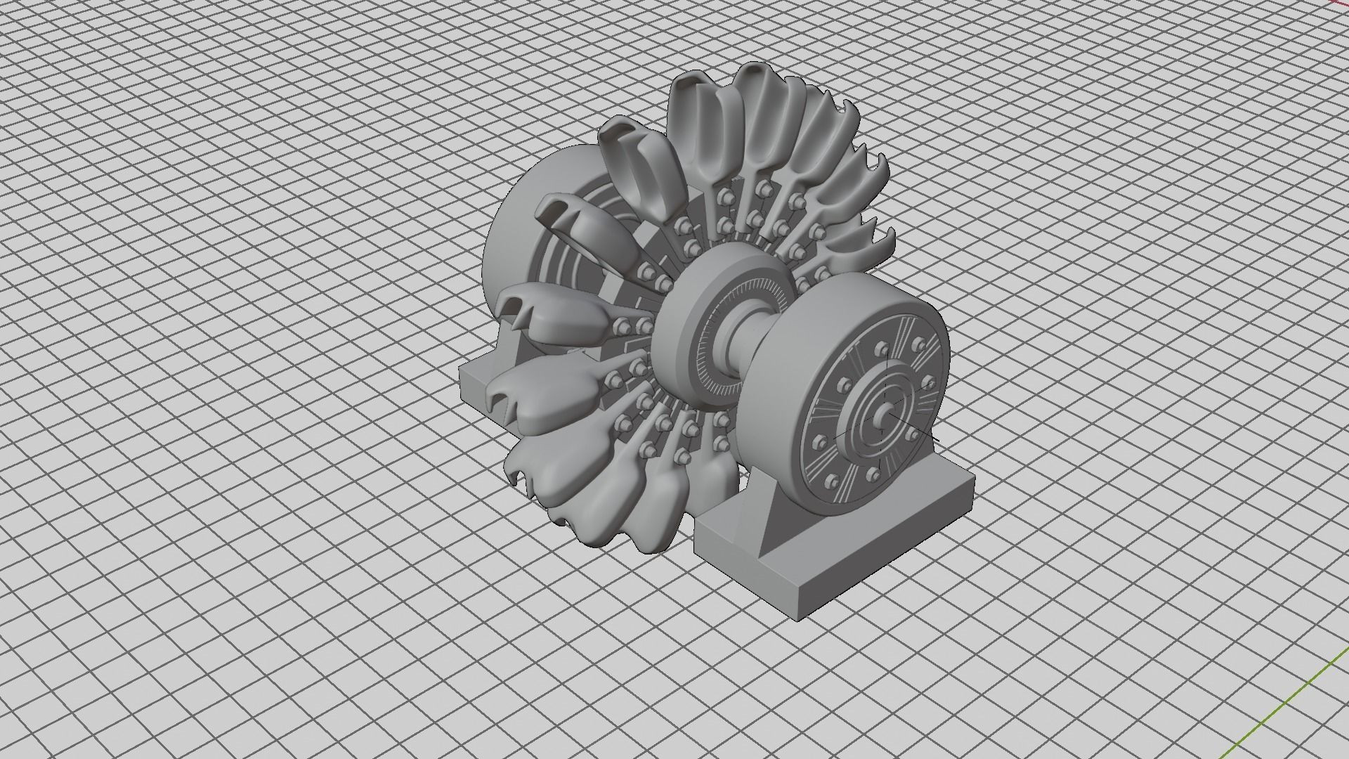 Pelton wheel turbine HD HIGH POLY 3D model | CGTrader