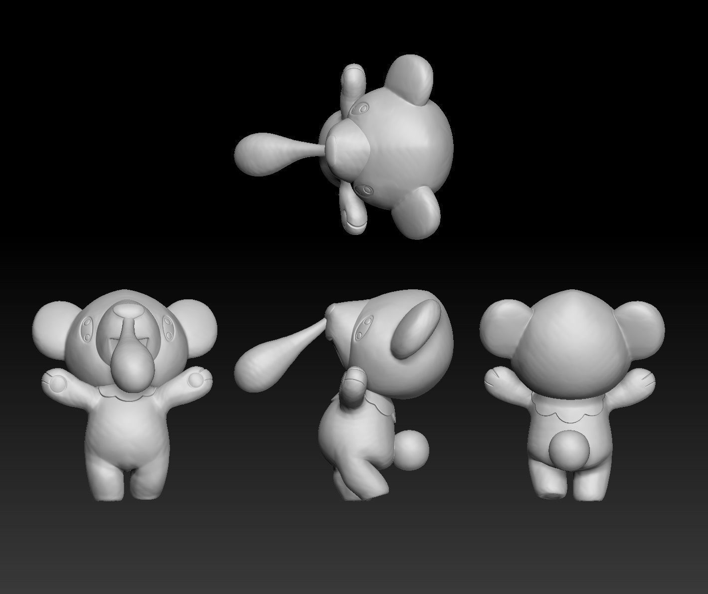 Pokemon Cubchoo Beartic 3D model 3D printable | CGTrader