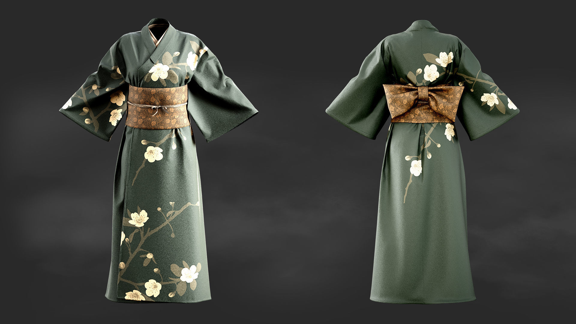 Kimono 3D model | CGTrader