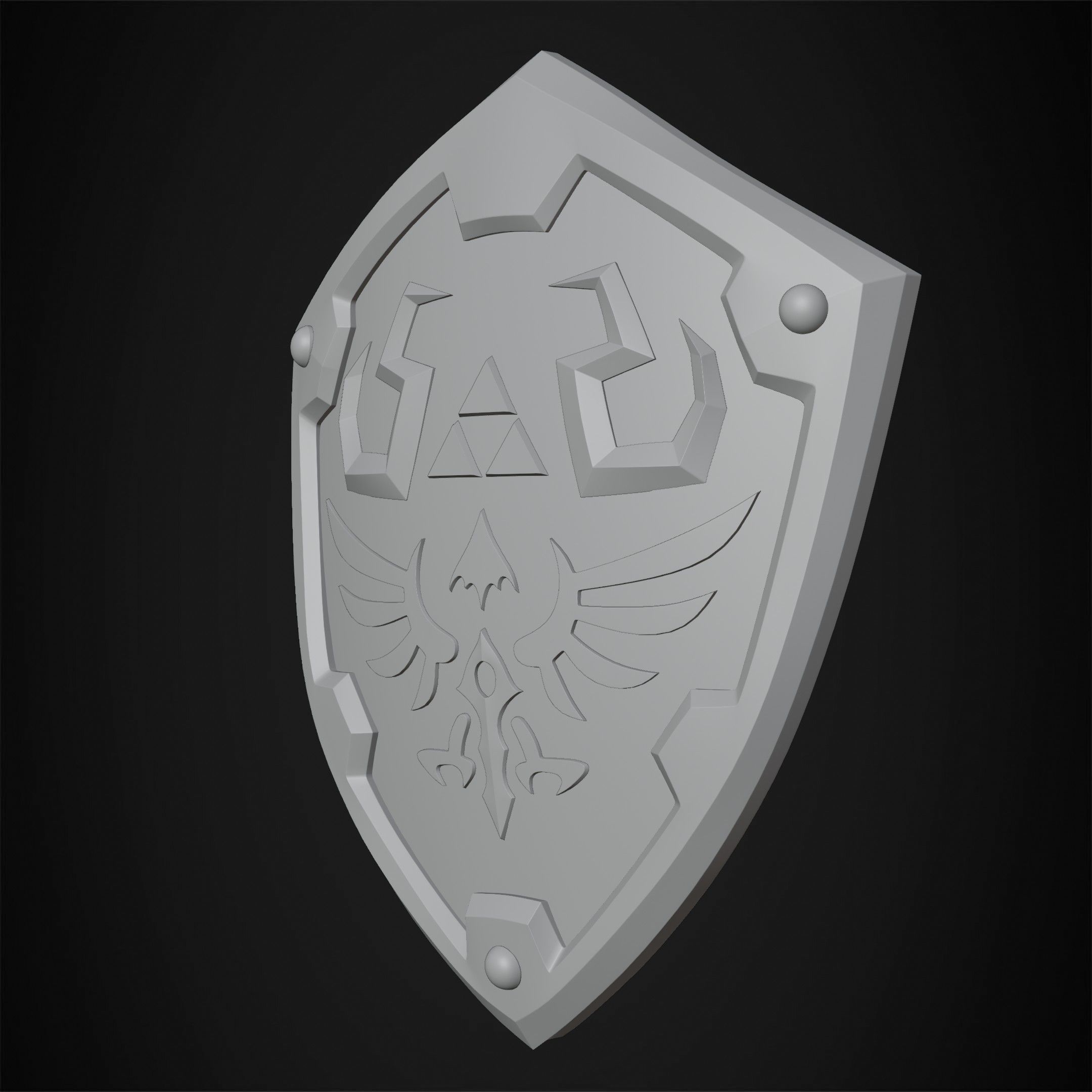 Zelda Tears of the Kingdom Link Hylian Shield for Cosplay 3D model 3D ...