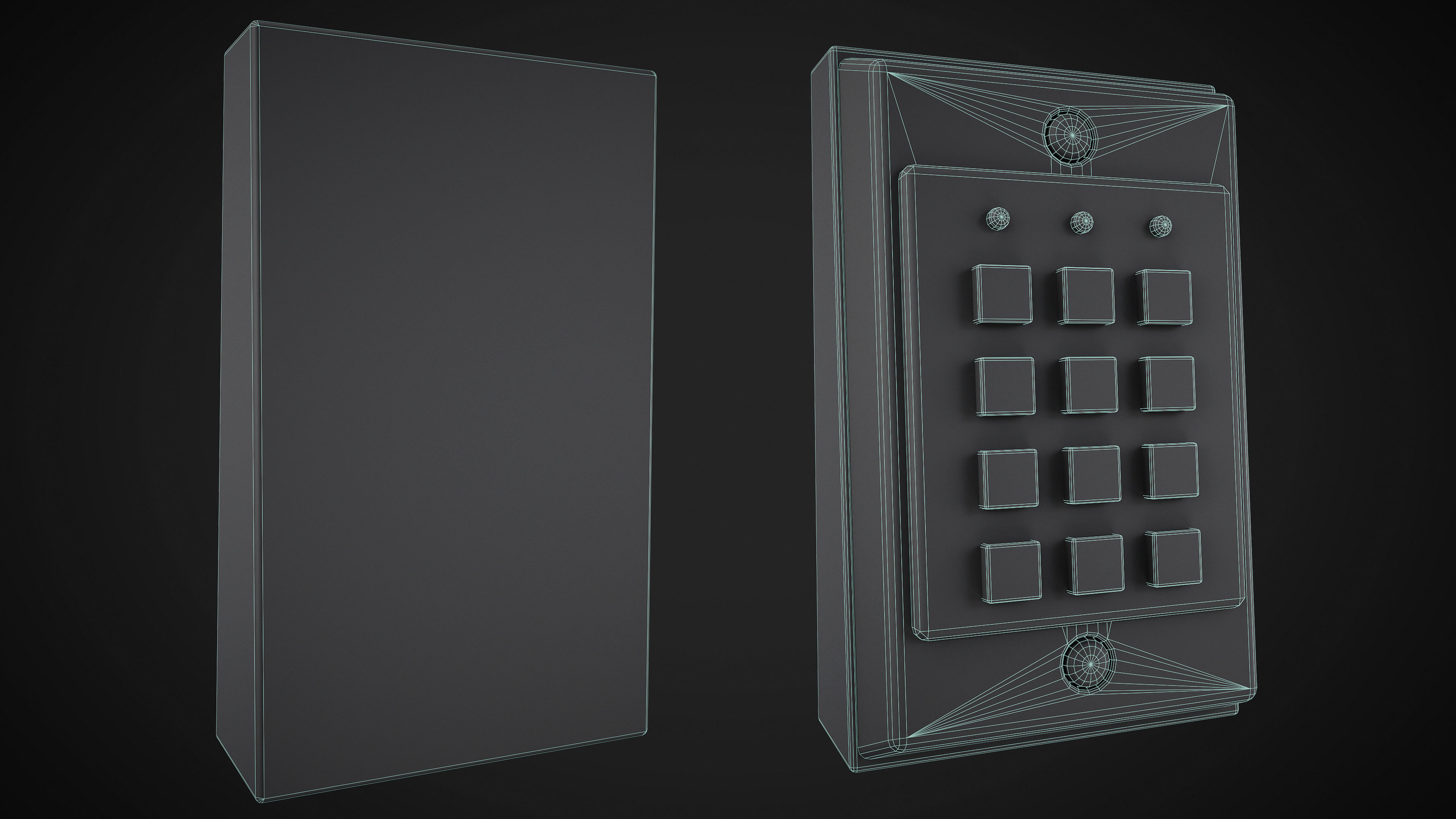 3D model Keypad Lock 2 VR / AR / low-poly | CGTrader