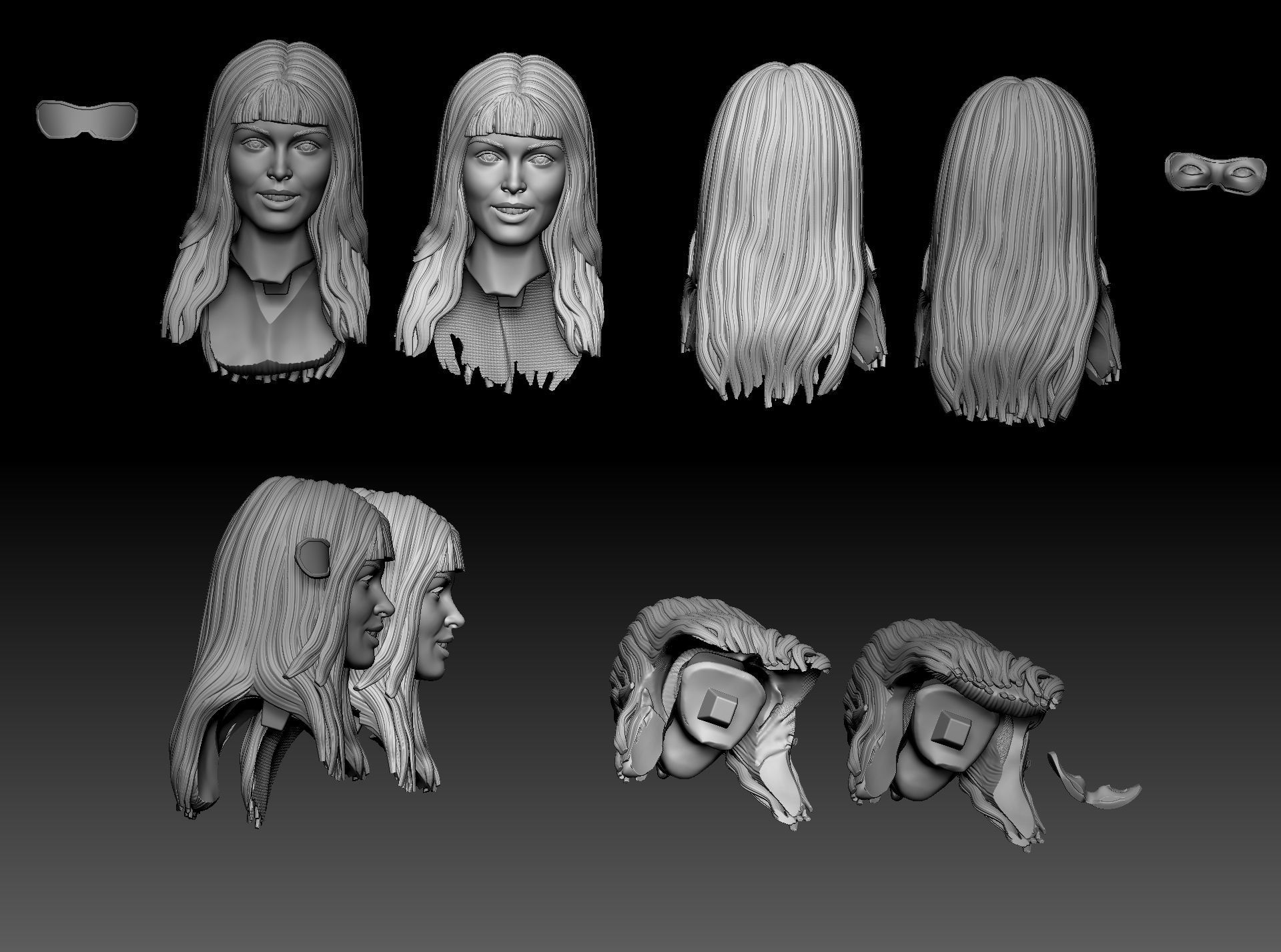 Phantom Lady 3D model 3D printable | CGTrader