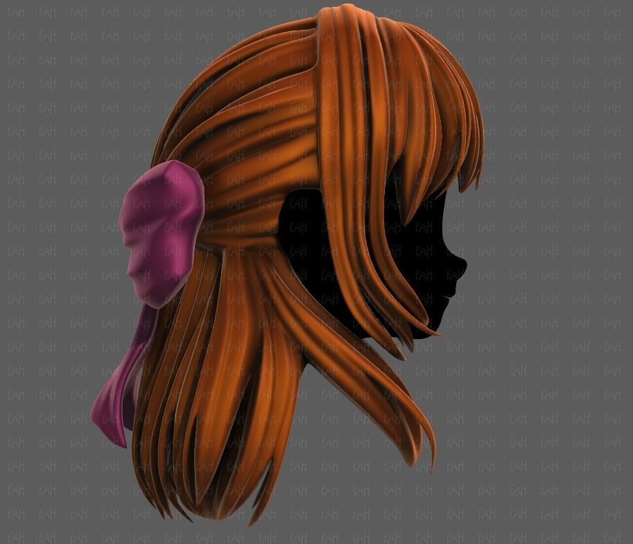 3D Hair style for girl V118 3D model | CGTrader