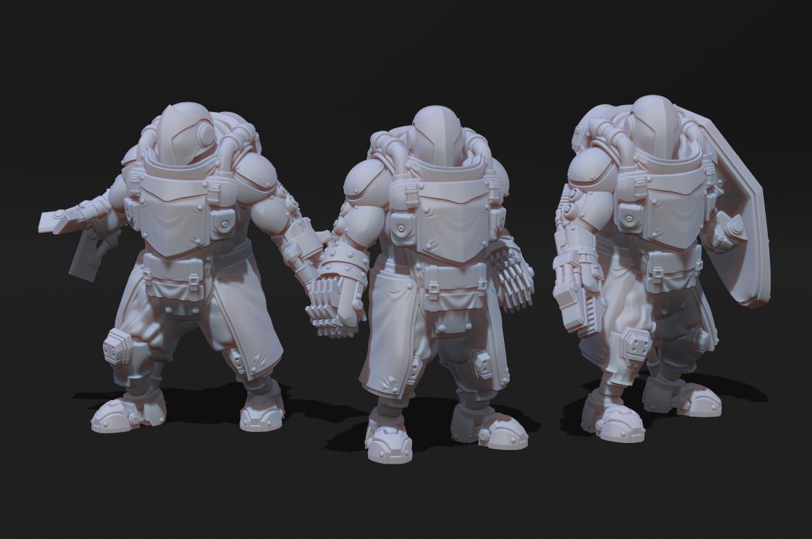 Jade Coalition - Juggernaut Bodyguards 3D model 3D printable | CGTrader