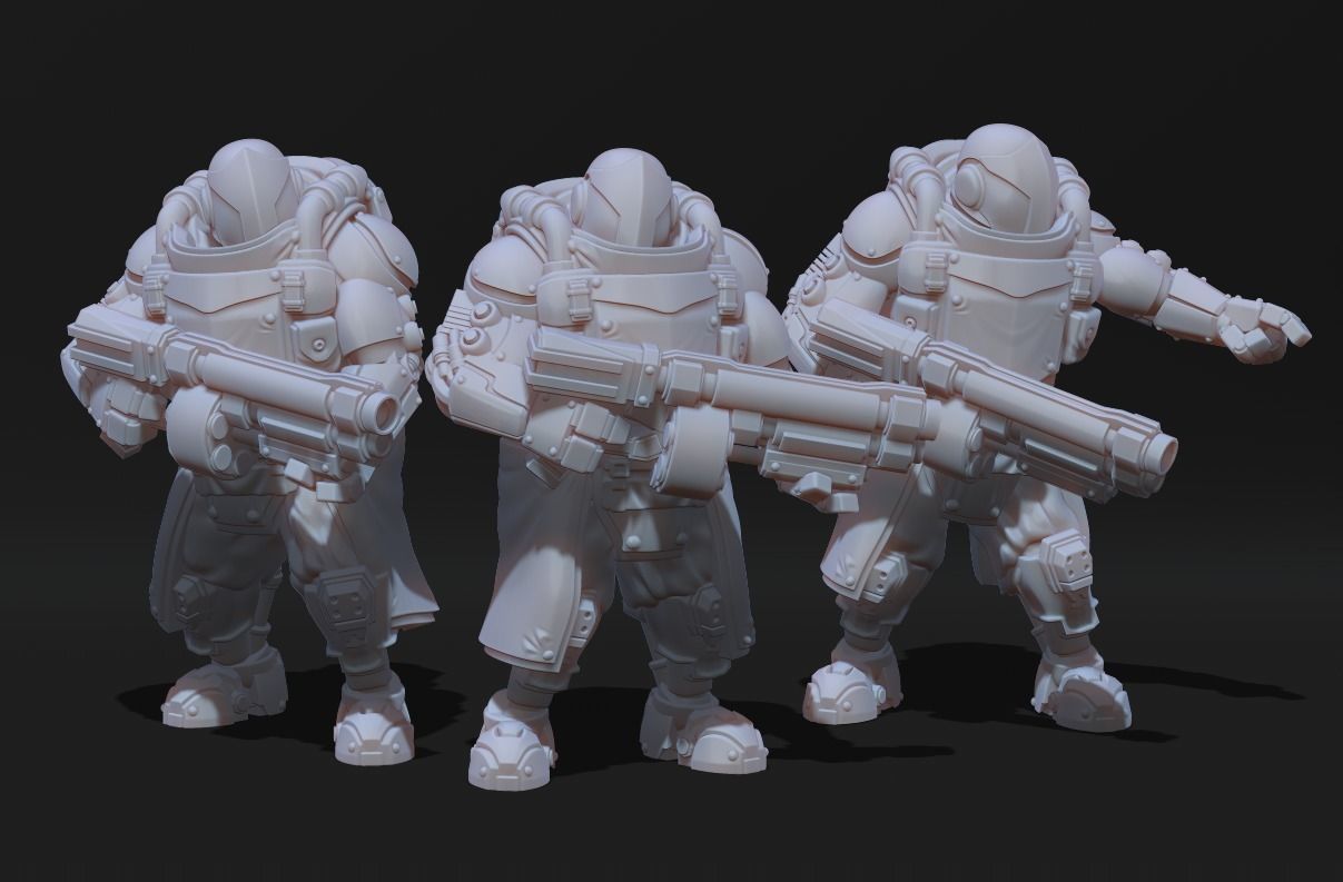 Jade Coalition - Juggernaut Bodyguards 3D model 3D printable | CGTrader