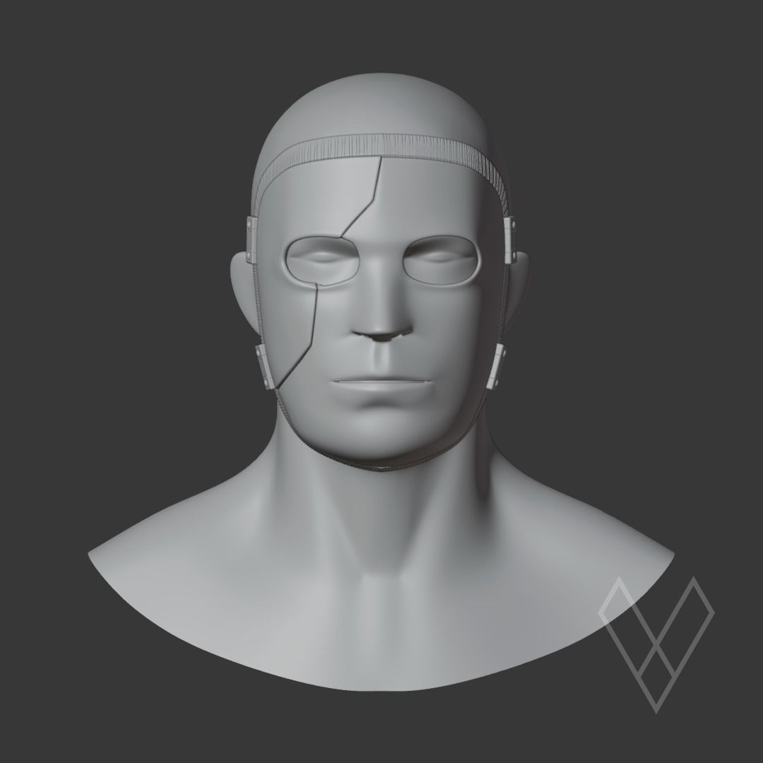 Sally Face Mask 3D model 3D printable | CGTrader