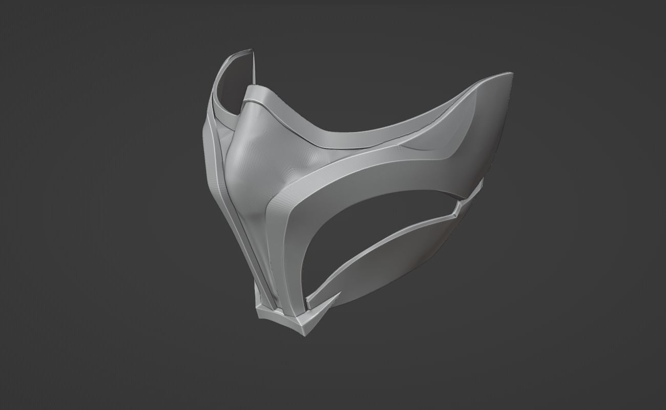 Reptile mask from MK1- Pao Chui Half-Mask 3D model 3D printable | CGTrader