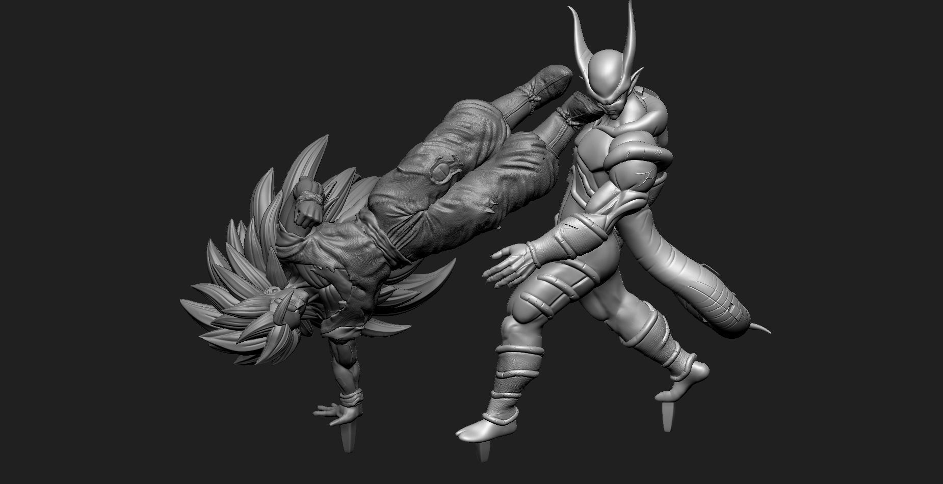 janemba vs goku 3D model 3D printable | CGTrader