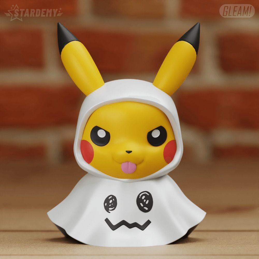 Pikachu Ghost Halloween Pokemon No Supports Cute Chibi 3D model 3D ...