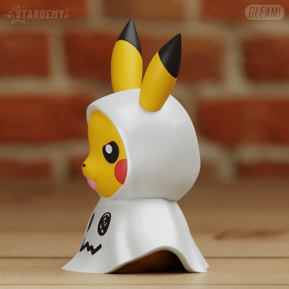 Pikachu Ghost Halloween Pokemon No Supports Cute Chibi 3D model 3D ...