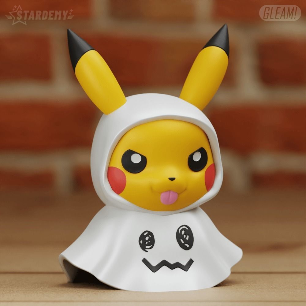 Pikachu Ghost Halloween Pokemon No Supports Cute Chibi 3D model 3D ...