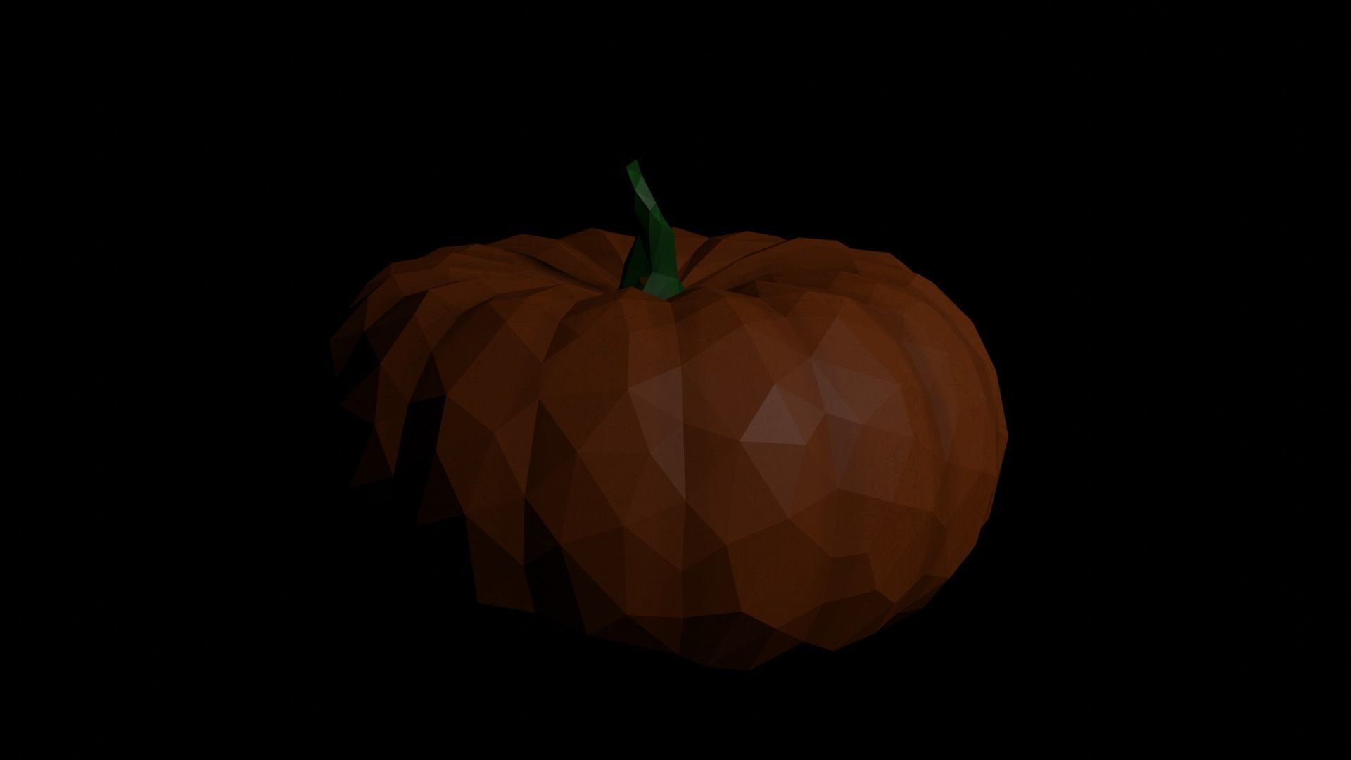 3D model Low Poly Pumpkins and Jack o-lanterns 3D models VR / AR / low ...