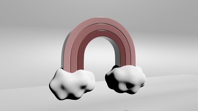 Pink Rainbow 3D model | CGTrader