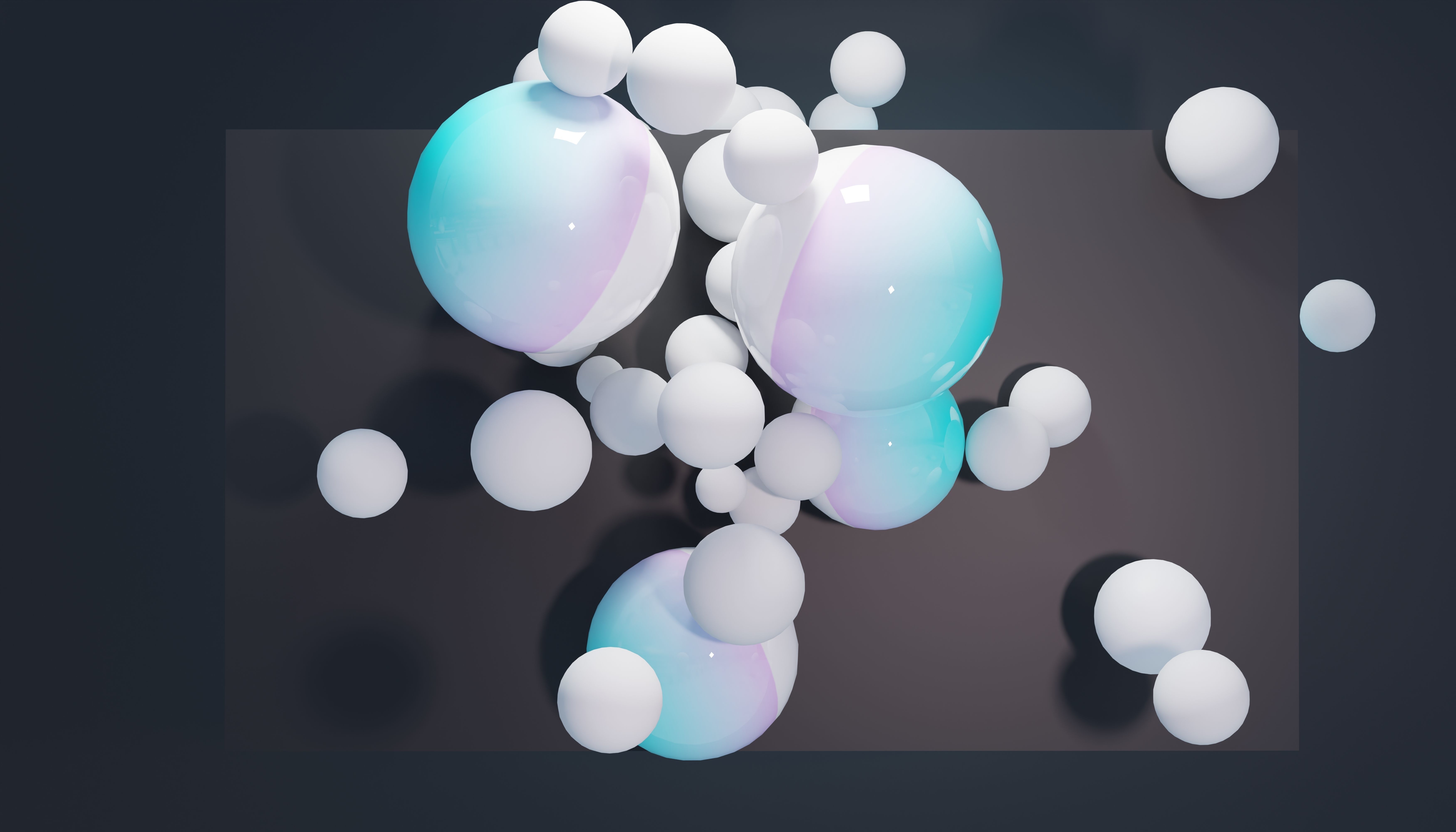 Balloon Abstract Background Wallpaper with Captivating Colors 3D model ...