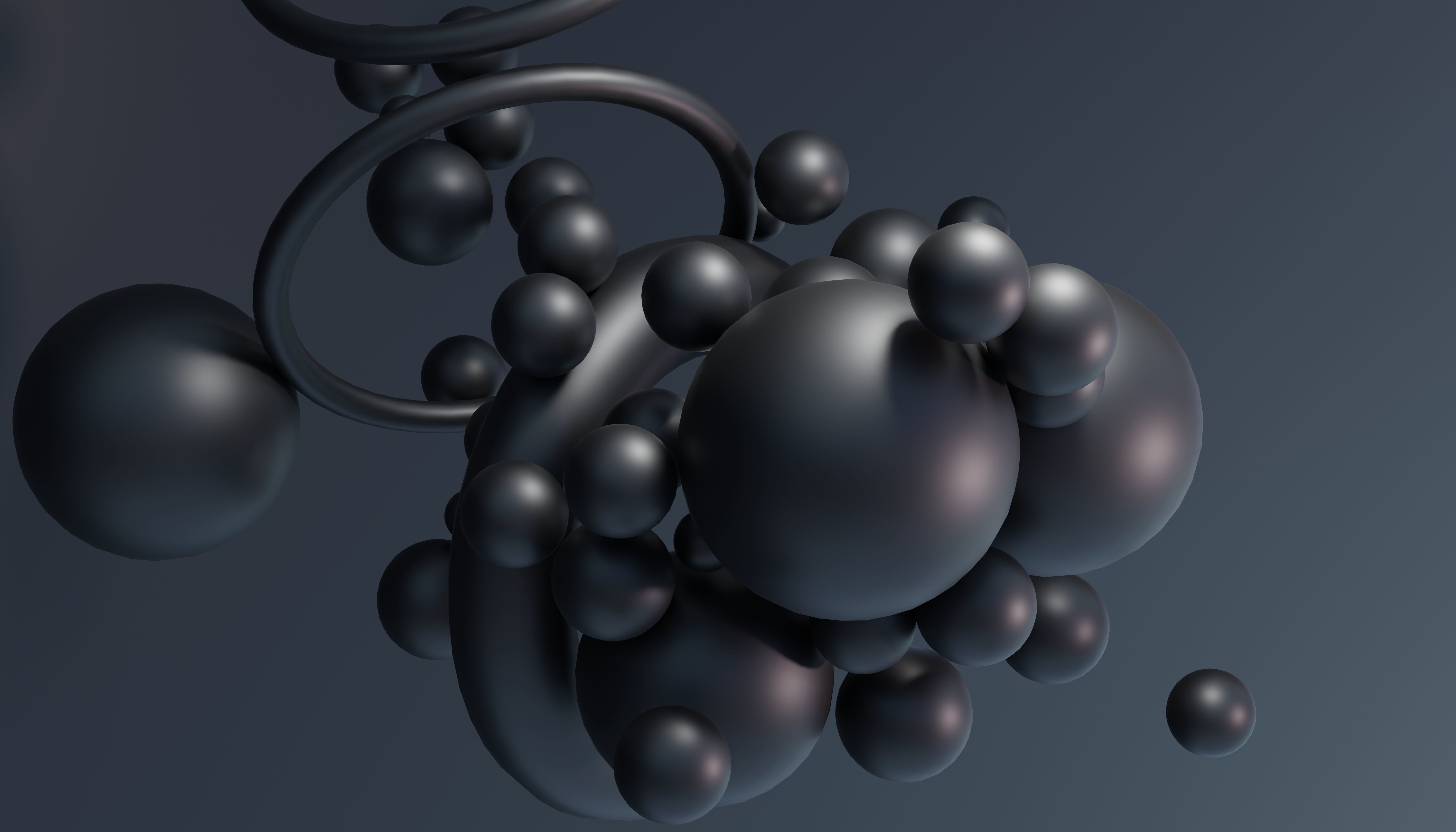Balloon Abstract Background Wallpaper with Captivating Colors 3D model ...