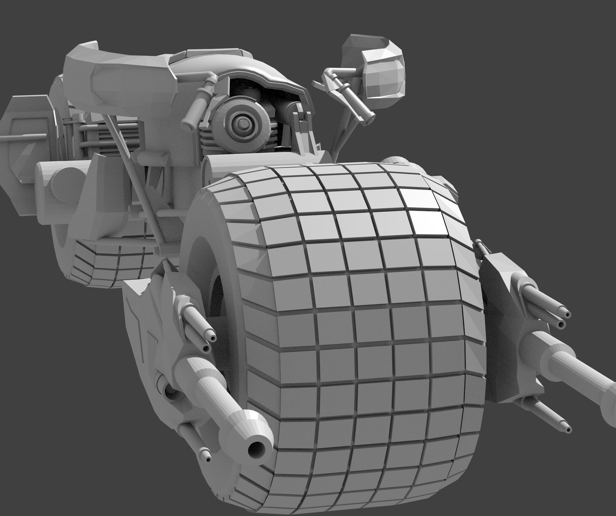 batpod batman 3D model 3D printable | CGTrader