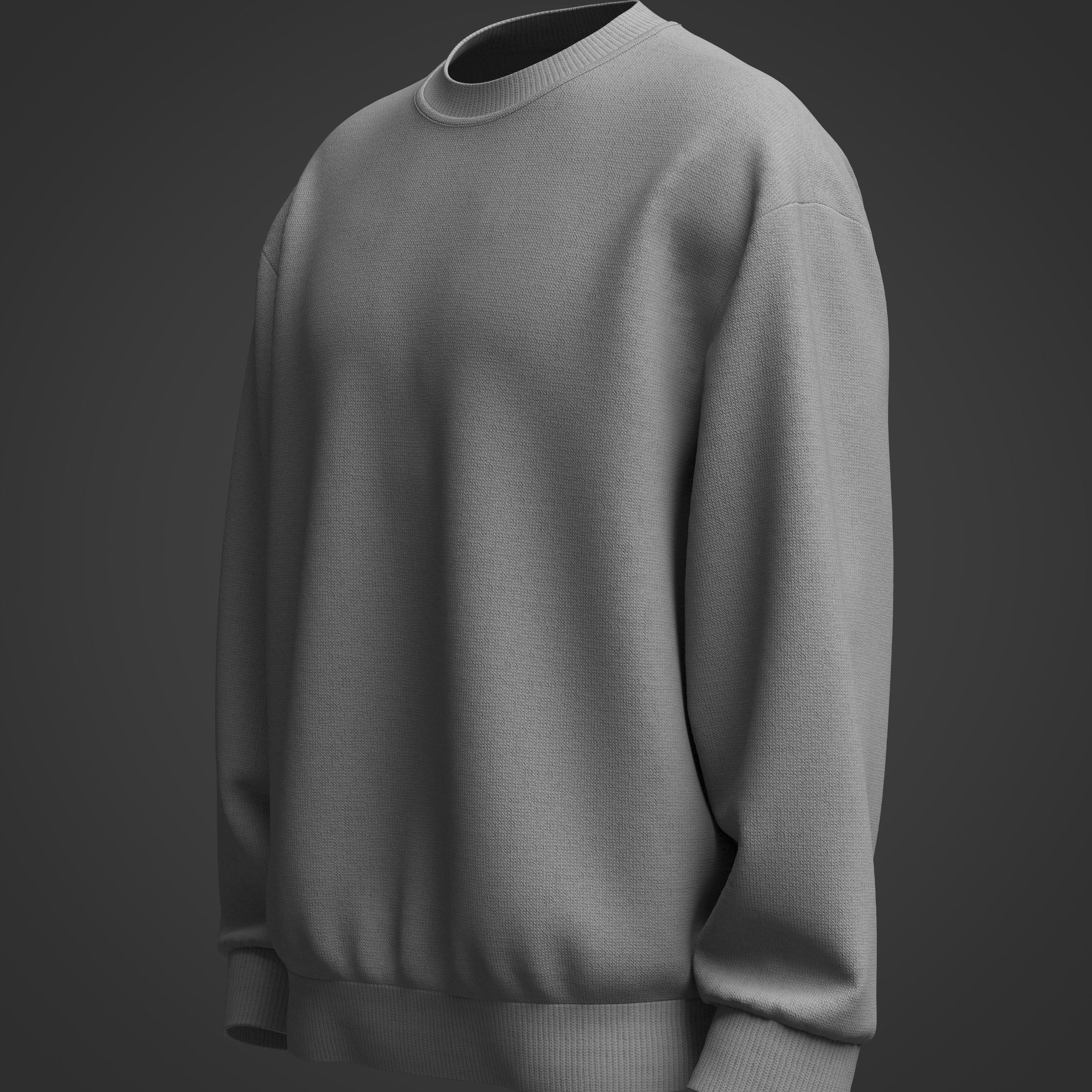 Mens Sweatshirt 3d Model 3D model | CGTrader