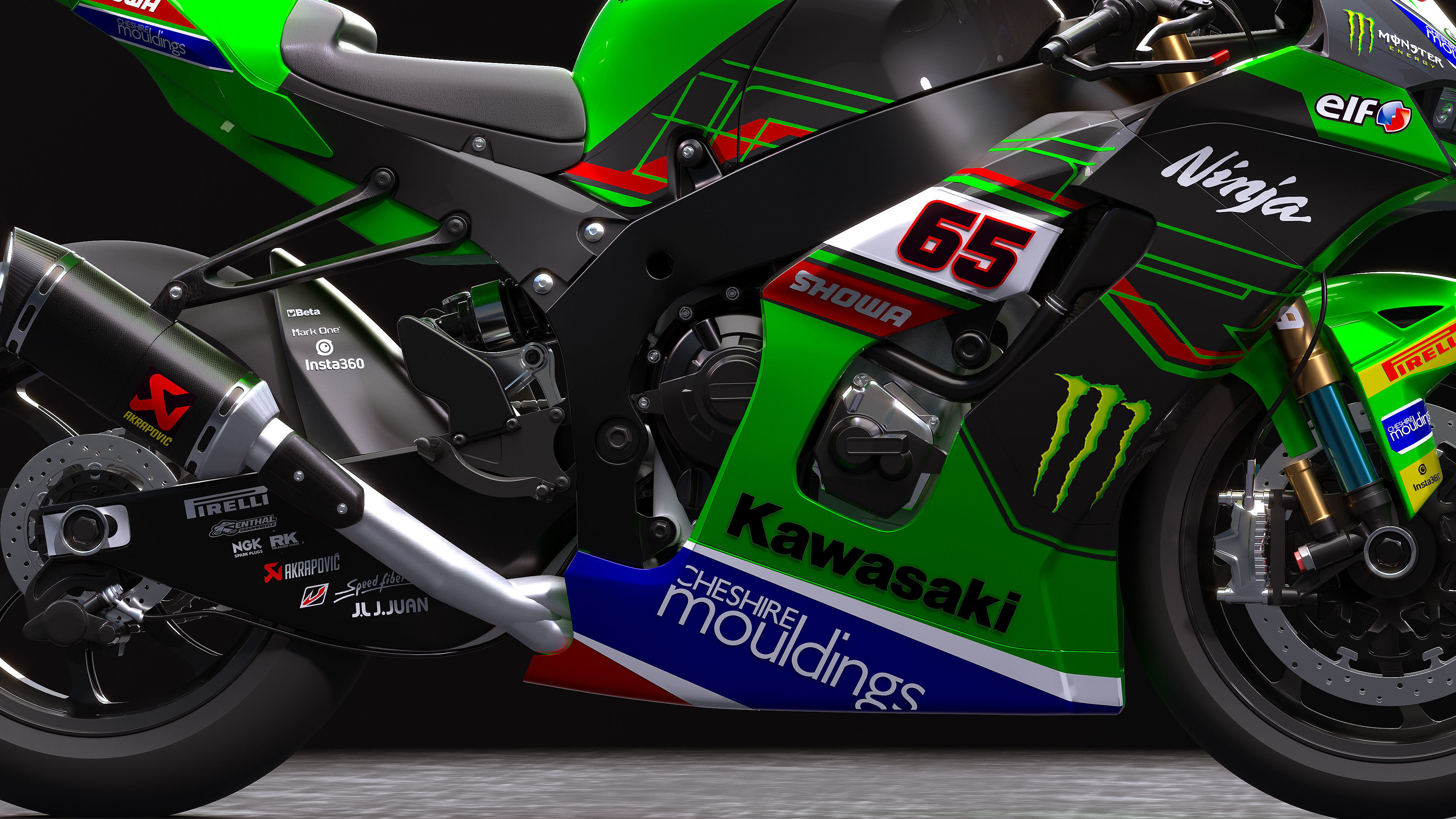 Kawasaki ZX10r KRT Superbikes 3D model | CGTrader