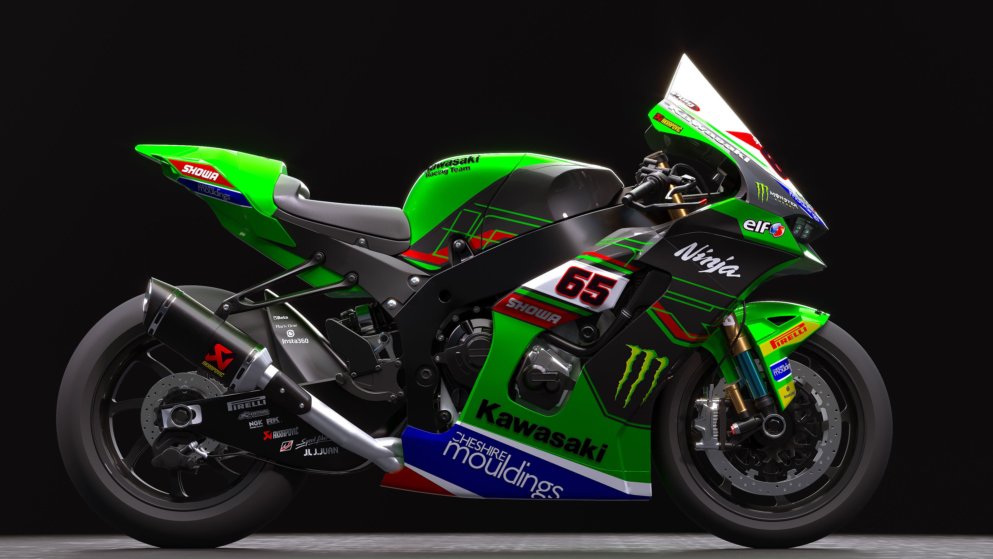 Kawasaki ZX10r KRT Superbikes 3D model | CGTrader