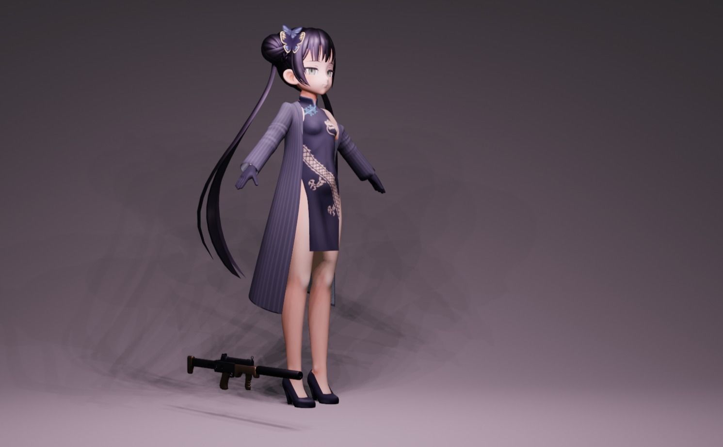 Anime Character - BA Kisaki 3D model | CGTrader