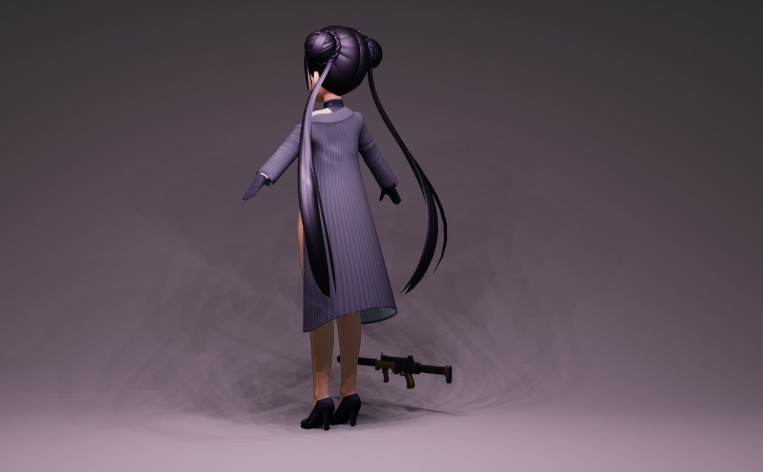 Anime Character - BA Kisaki 3D model | CGTrader