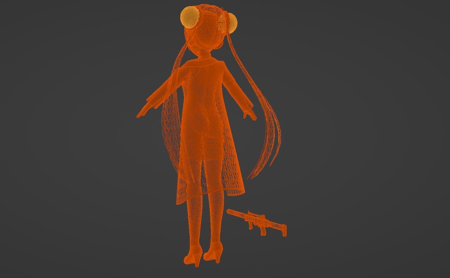 Anime Character - BA Kisaki 3D model | CGTrader