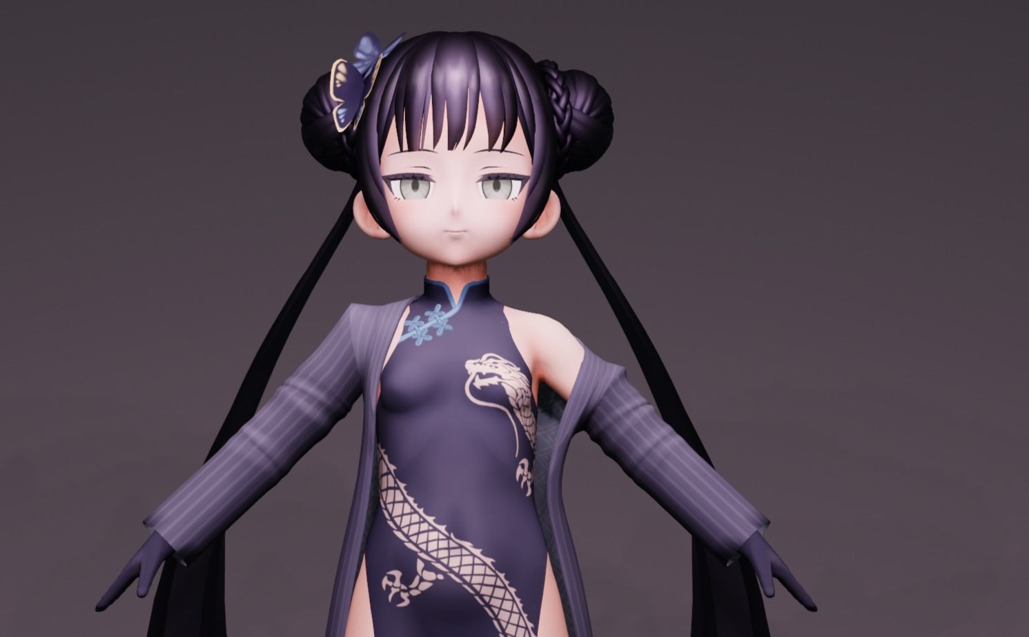 Anime Character - BA Kisaki 3D model | CGTrader