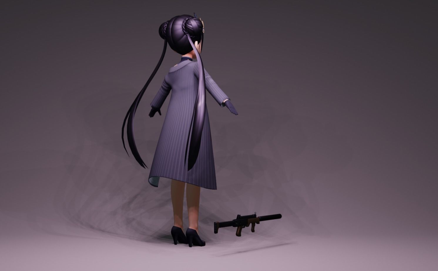 Anime Character - BA Kisaki 3D model | CGTrader