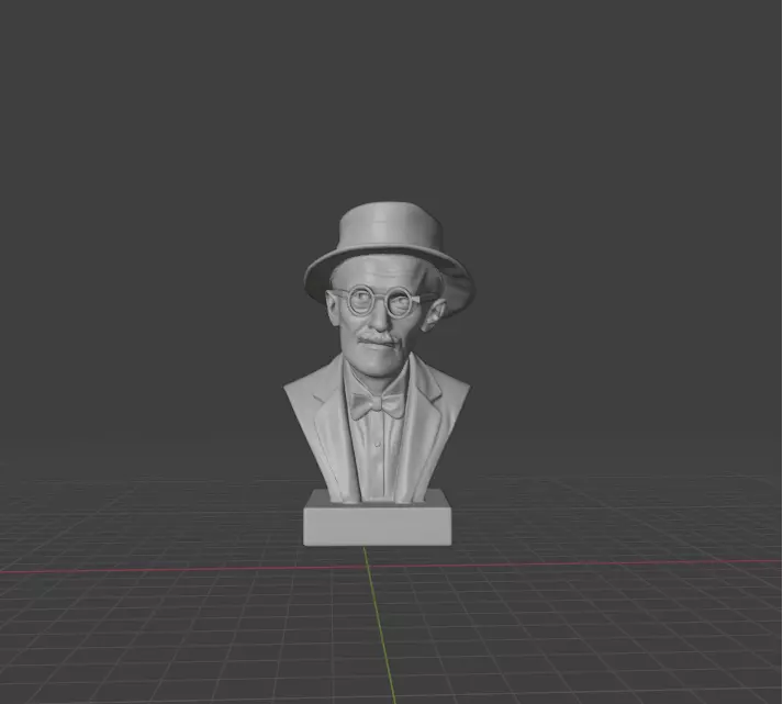 James Joyce 3D model 3D printable | CGTrader